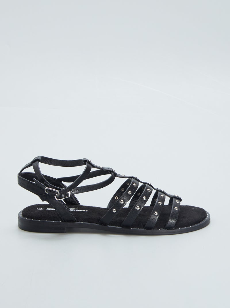 Sandali bassi con borchie - NERO - Donna - 26.00€ - Kiabi