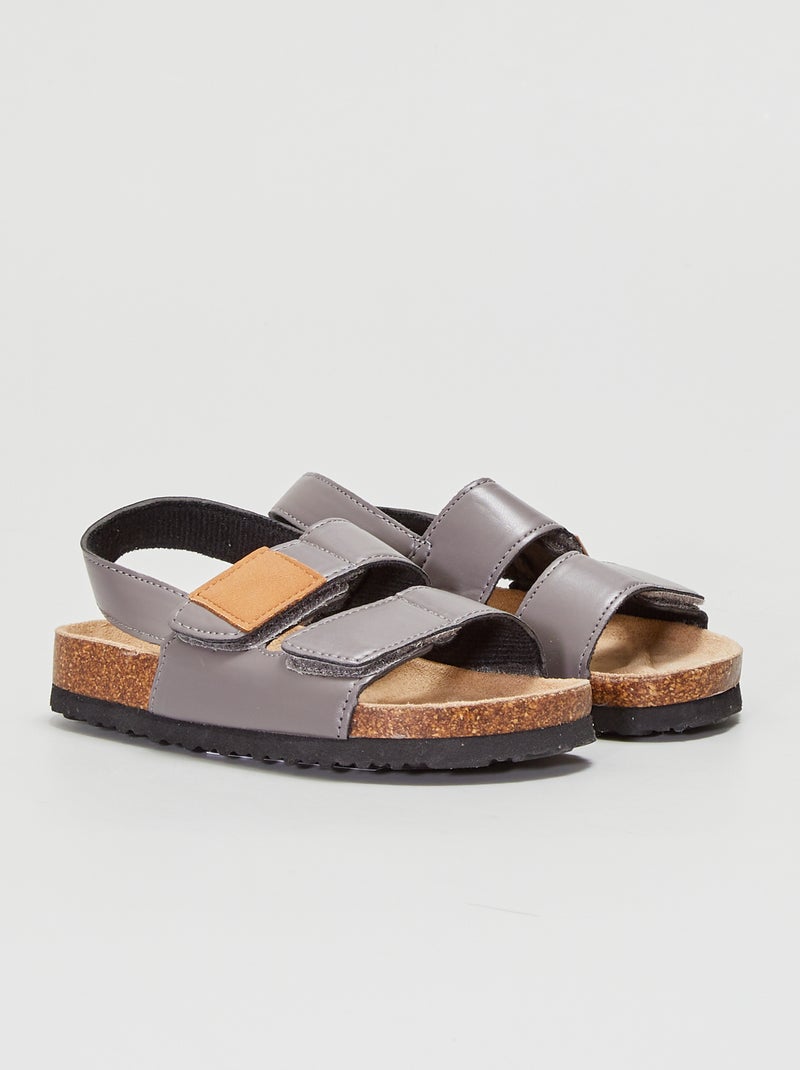 Sandali Con Chiusure A Strappo Grigio Kiabi 1600€