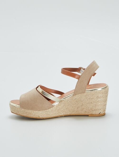 Scarpe con zeppa blu