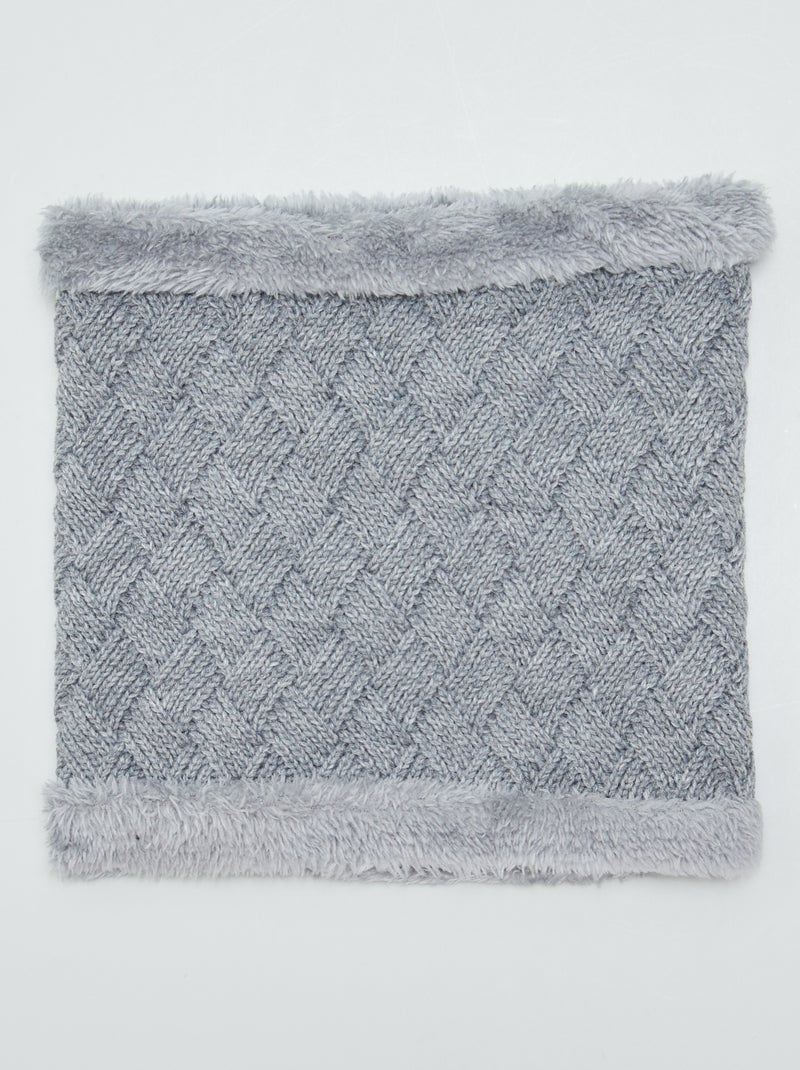 Scaldacollo foderato in pile - Grigio - 7.00€ - Kiabi