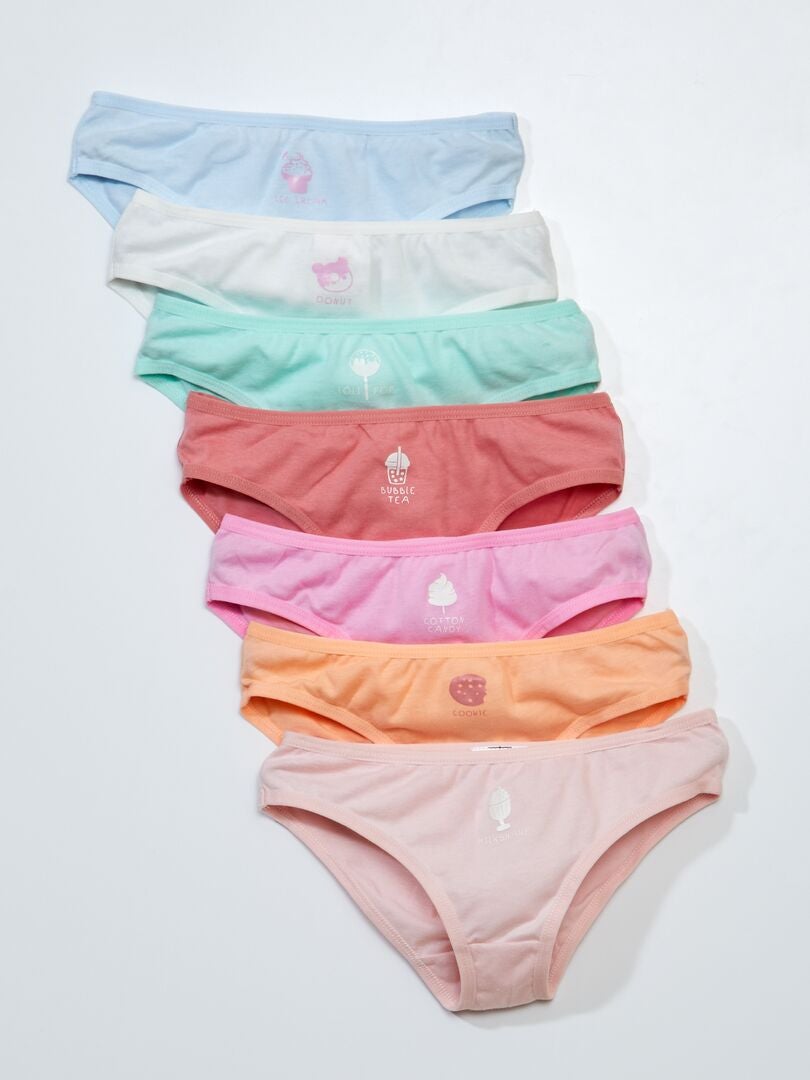 Set 7 mutandine giorni della settimana - ROSA - Kiabi - 5.00€