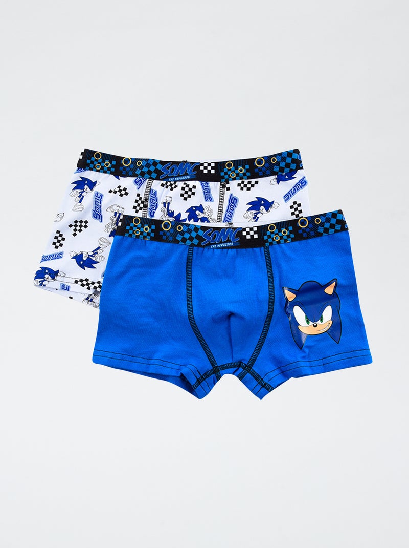 Set di 2 boxer 'Sonic' in cotone - Blu - Bambino - 8.00€ - Kiabi