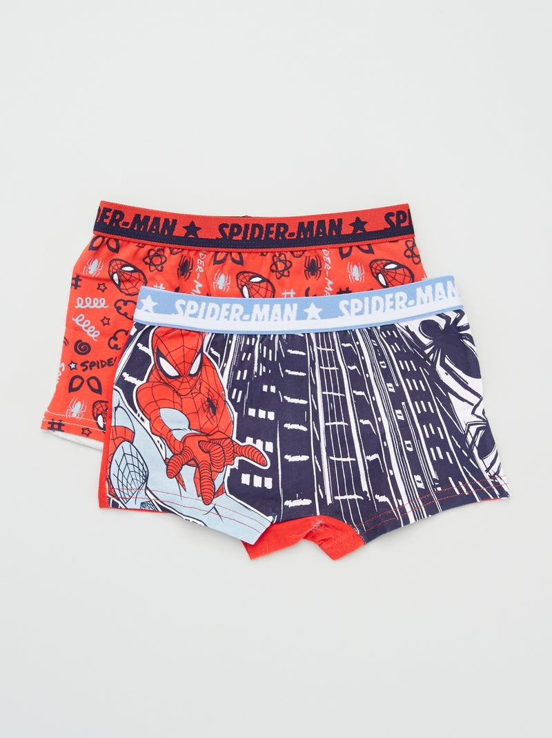 Set di 2 boxer 'Spider Man' - grigio rosso - 8.00€ - Kiabi