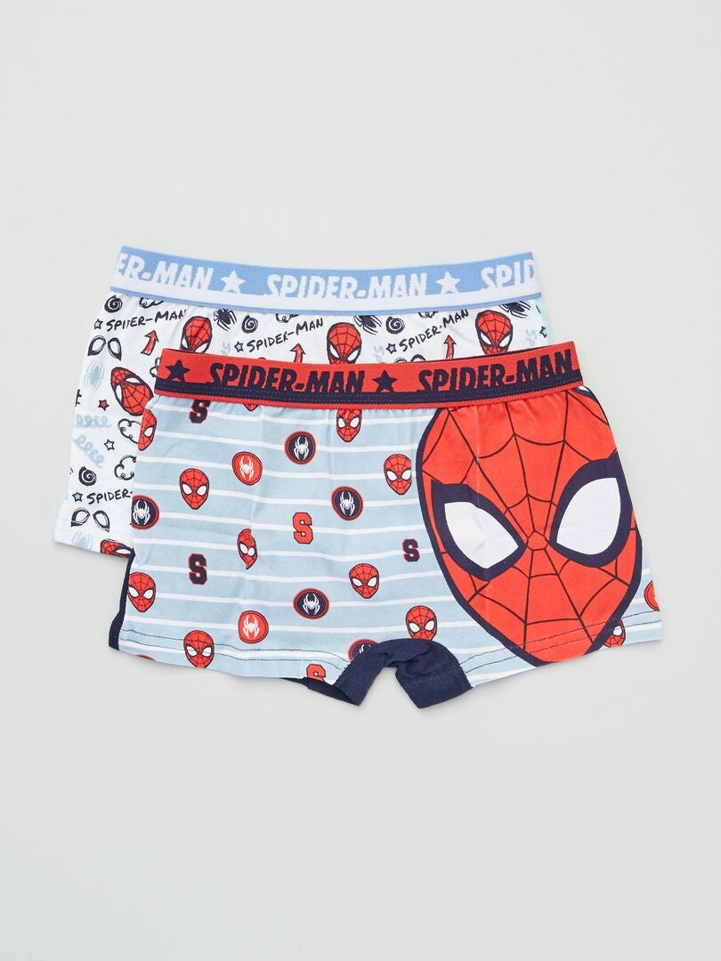 Set di 2 boxer 'Spider Man' - nero/blu - Kiabi - 8.00€