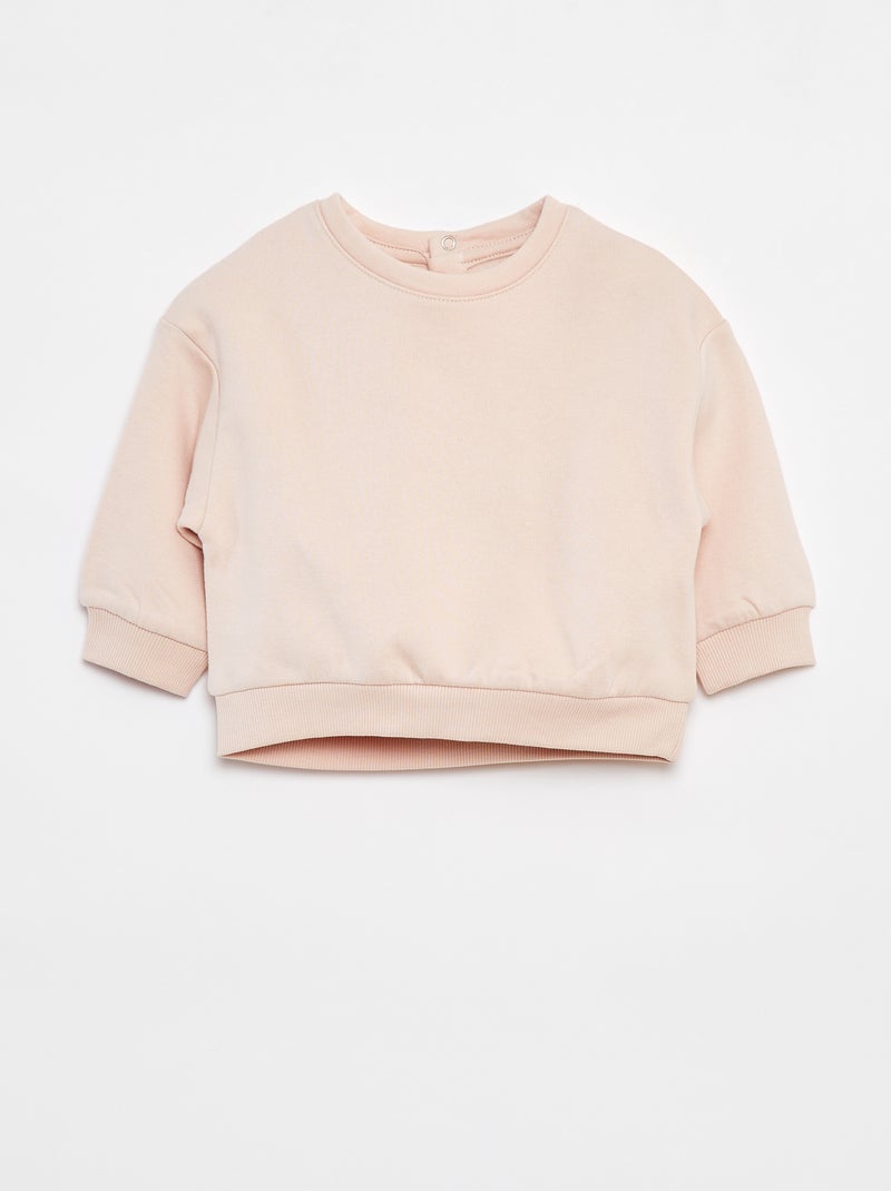 Set di 2 felpe a tinta unita oversize - Rosa - Neonata - 6.50€ - Kiabi