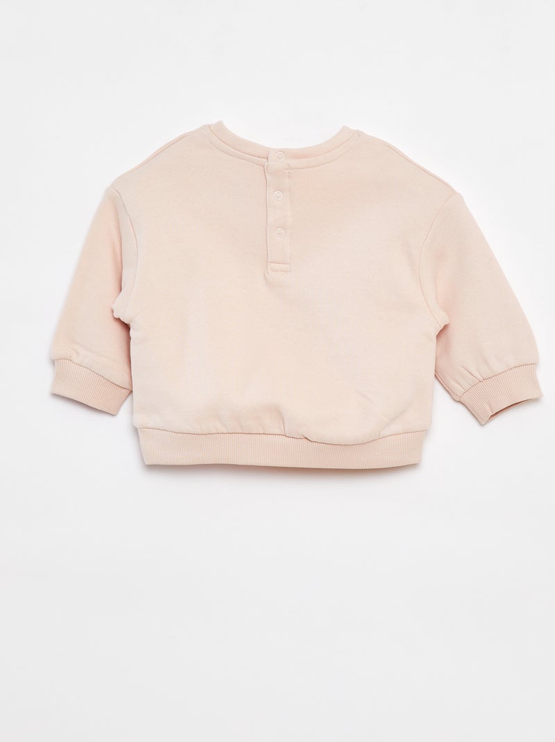 Set di 2 felpe a tinta unita oversize - Rosa - Neonata - 6.50€ - Kiabi