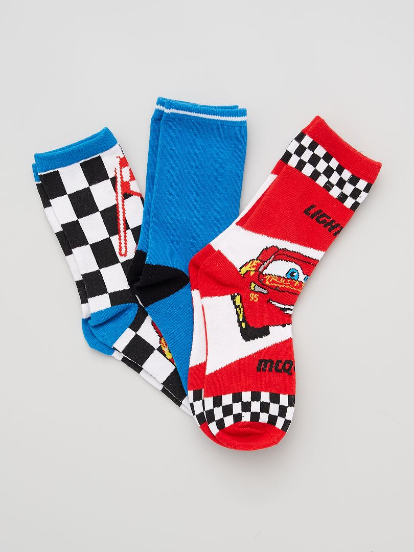 Set di calzini 'Saetta McQueen' 'Cars' 'Disney' - NERO - Kiabi - 5.00€