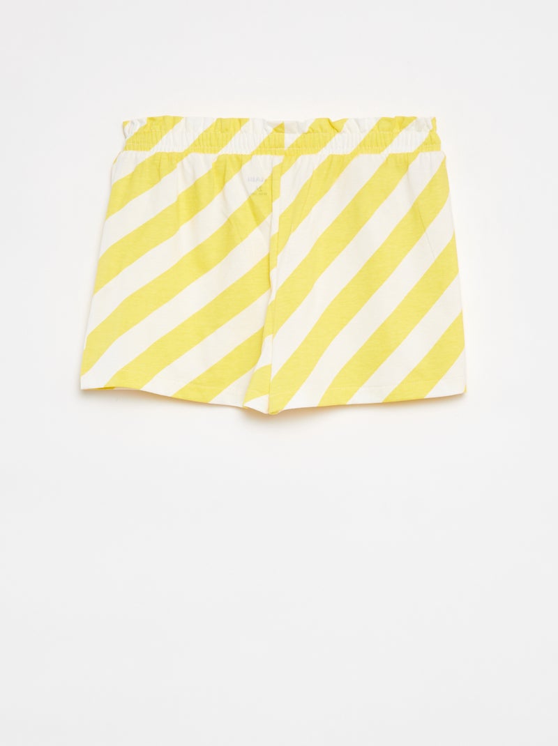 Shorts leggeri con motivo e fiocco fantasia - GIALLO - Neonata - 5.00€ - Kiabi