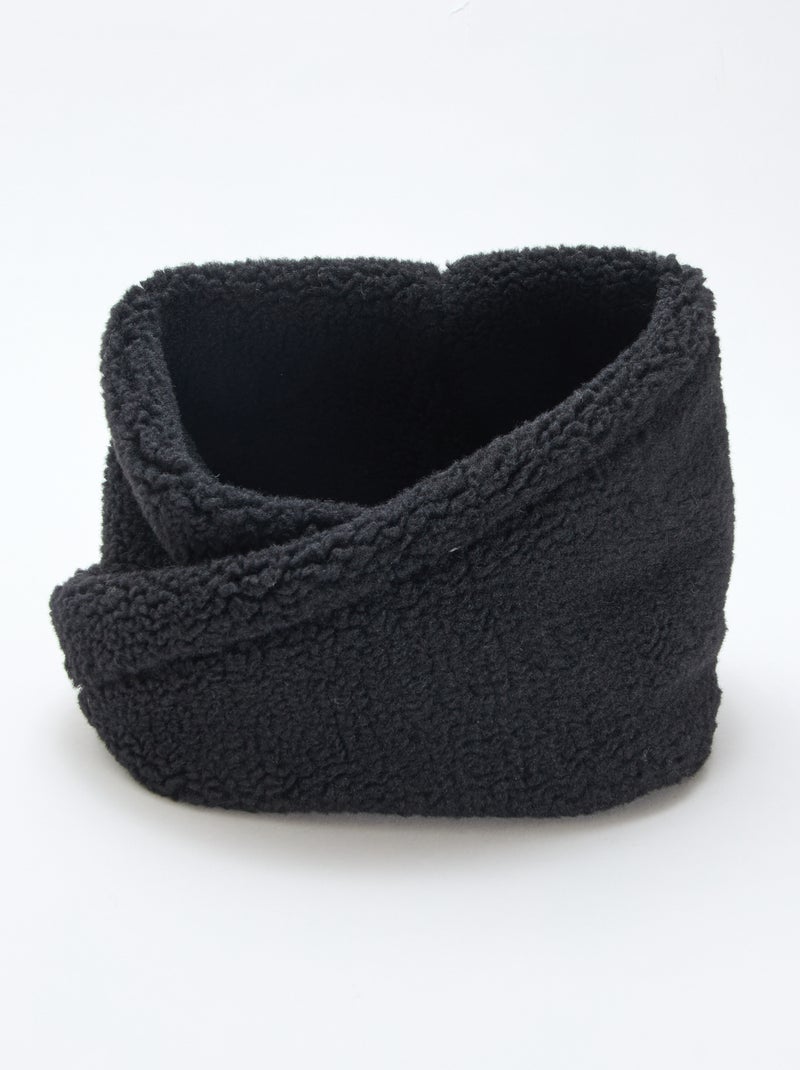 Snood effetto montone spesso - Nero - Bambina - 9.00€ - Kiabi
