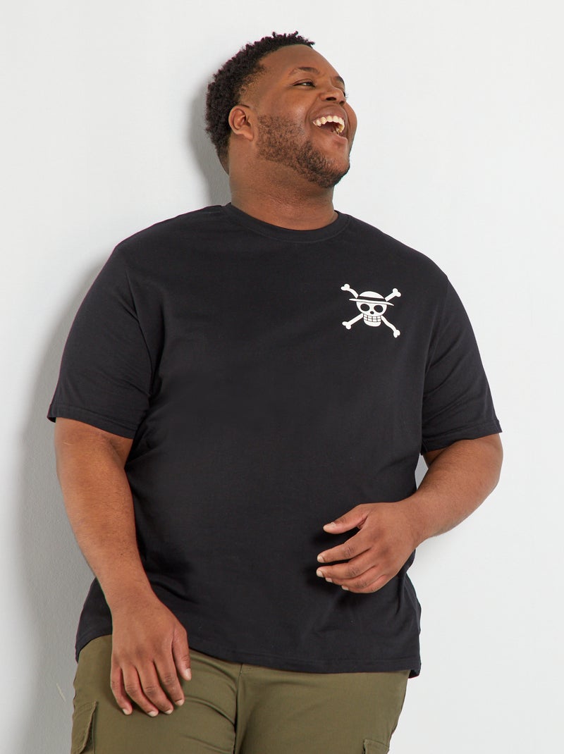 T-shirt in cotone 'One Piece' - nero - 18.00€ - Kiabi