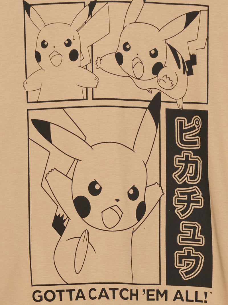 T-shirt in jersey 'Pokemon' - BEIGE - Uomo - 13.00€ - Kiabi