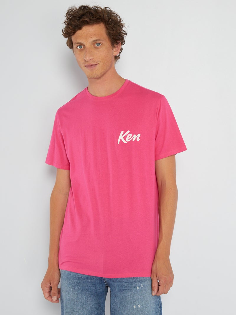 T-shirt stampata 'Ken' 'Barbie' - rosa indiano - Uomo - 13.00€ - Kiabi