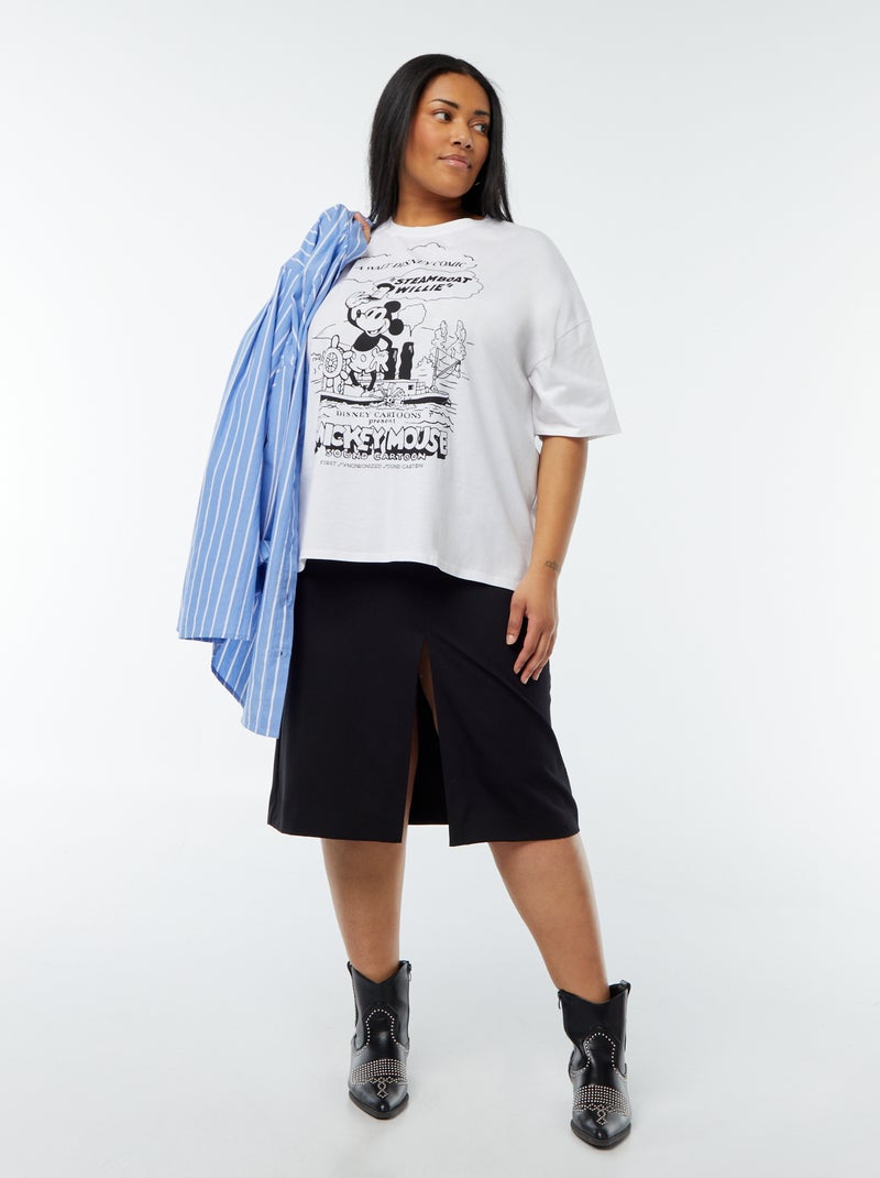 T-shirt 'Topolino' 'Disney' stampata a maniche corte - Bianco - Taglie ...