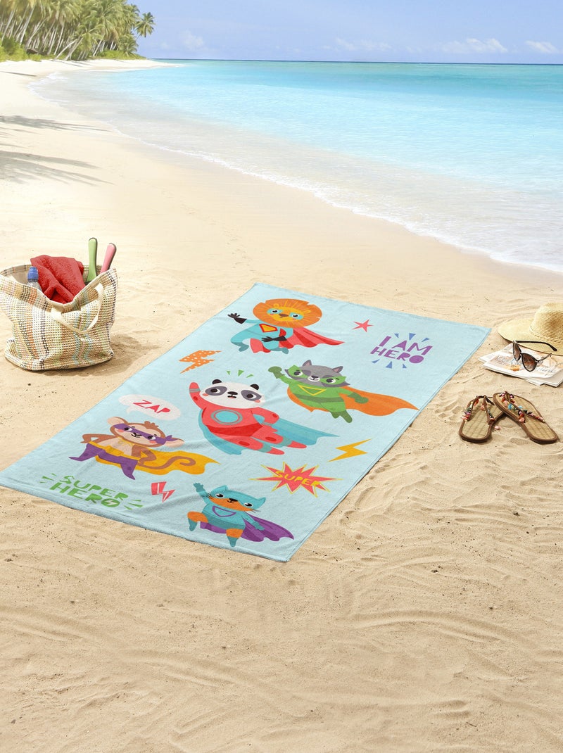 Telo mare stampa supereroi - BIANCO - 12.00€ - Kiabi