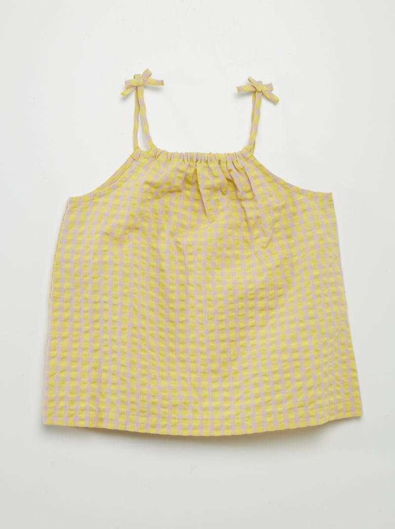 Top Con Spalline Sottili Giallo Kiabi 800€