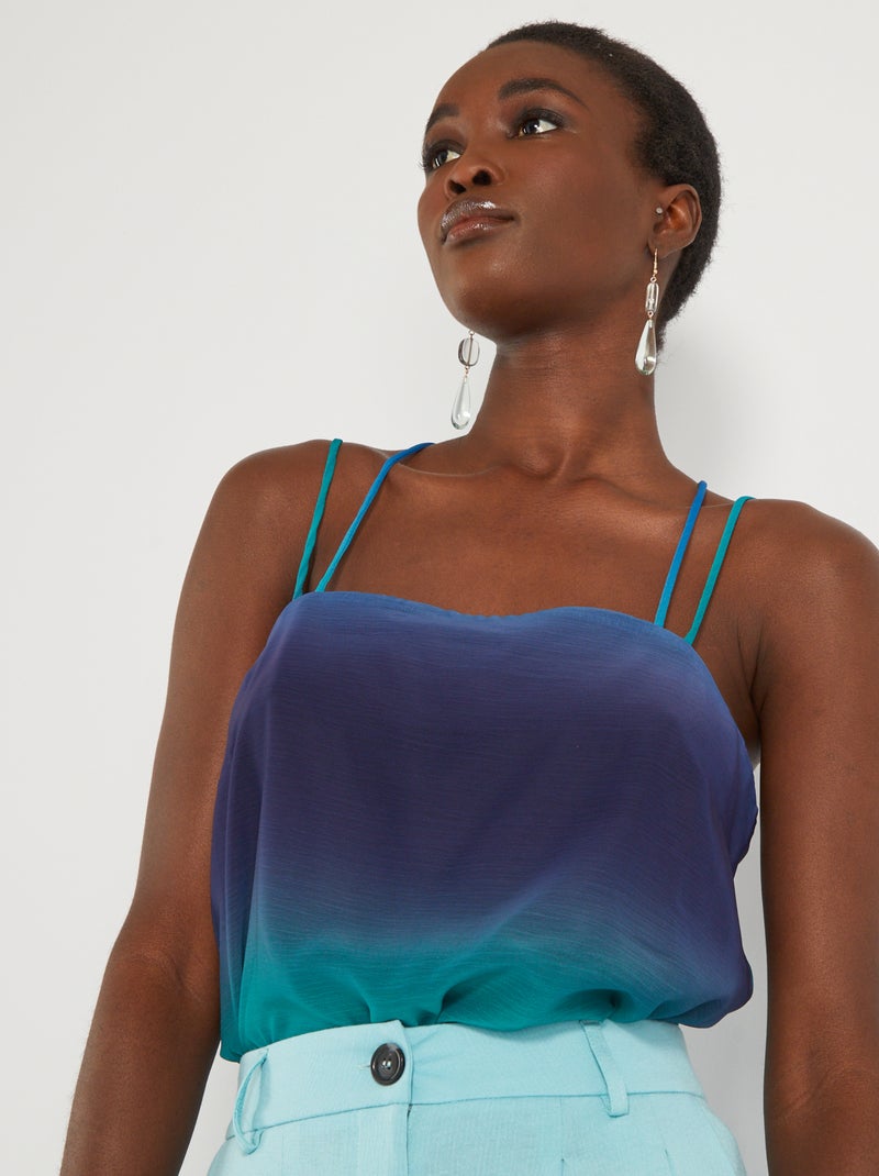Top Tie And Dye Con Spalline Sottili Blu Kiabi 1500€