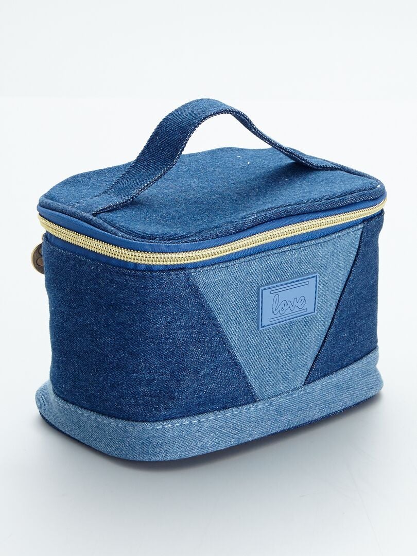 Trousse da bagno effetto denim - blu denim - Kiabi - 8.00€