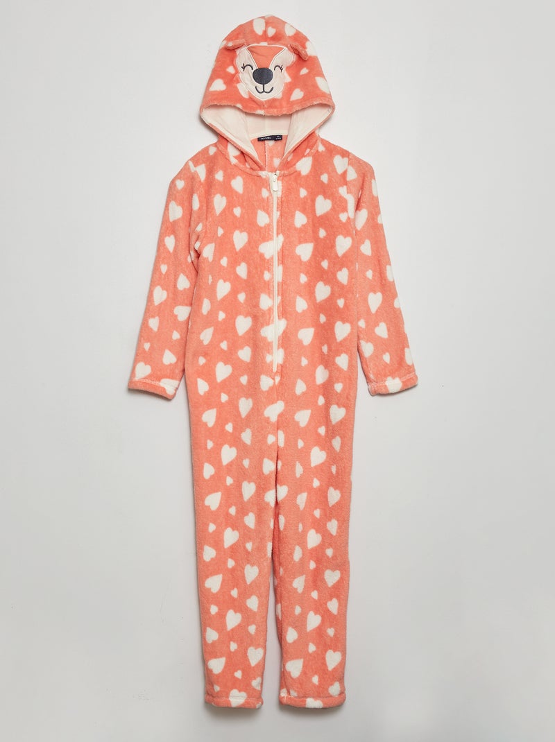 Tuta in tessuto pile - rosa - 17.00€ - Kiabi