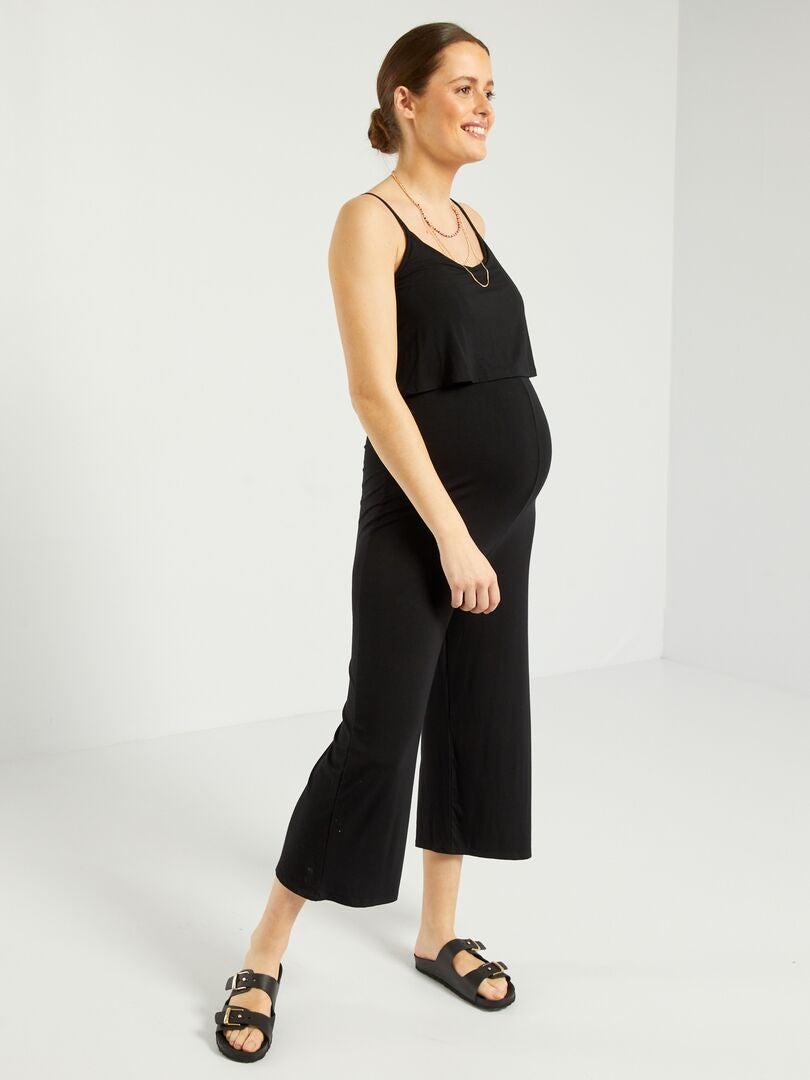 Tuta premaman con spalline - Nero - Kiabi - 15.00€