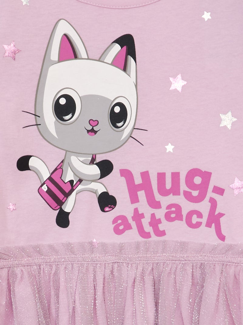 Vestito in jersey e tulle 'La casa delle bambole di Gabby' - ROSA - 15. ...